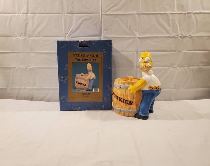 Vintage 1990s the Simpsons Homer Simpson Cookie Jar - Etsy