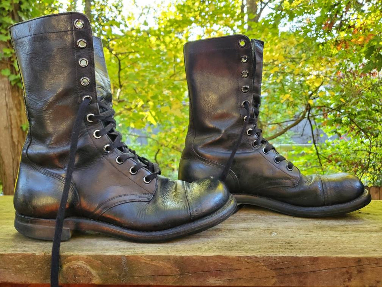 Vintage US Military Slipknot Leather Boots Military Boots - Etsy