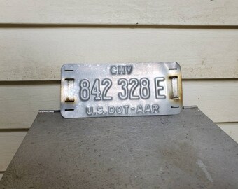 Train License Plate - Etsy