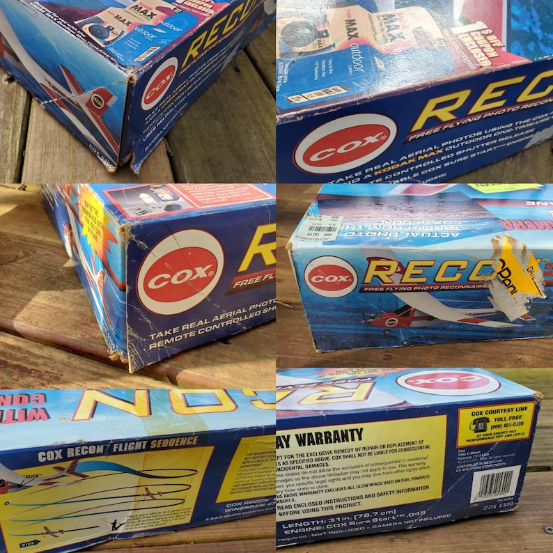 Vintage Cox Recon Free Flying Photo Reconnaissance Airplane - Etsy