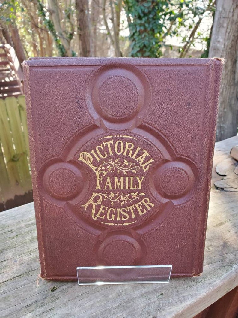 Antique 1871 A.H. Platt Pictorial Family Register Book - Etsy