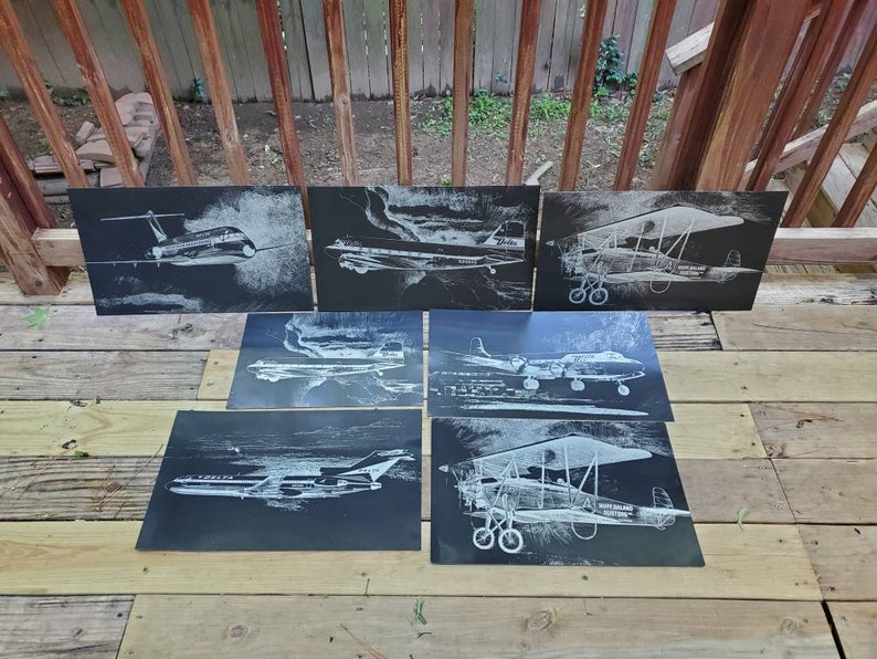 Vintage Delta Airlines Fred Takasumi Printing Proof Signs - Etsy