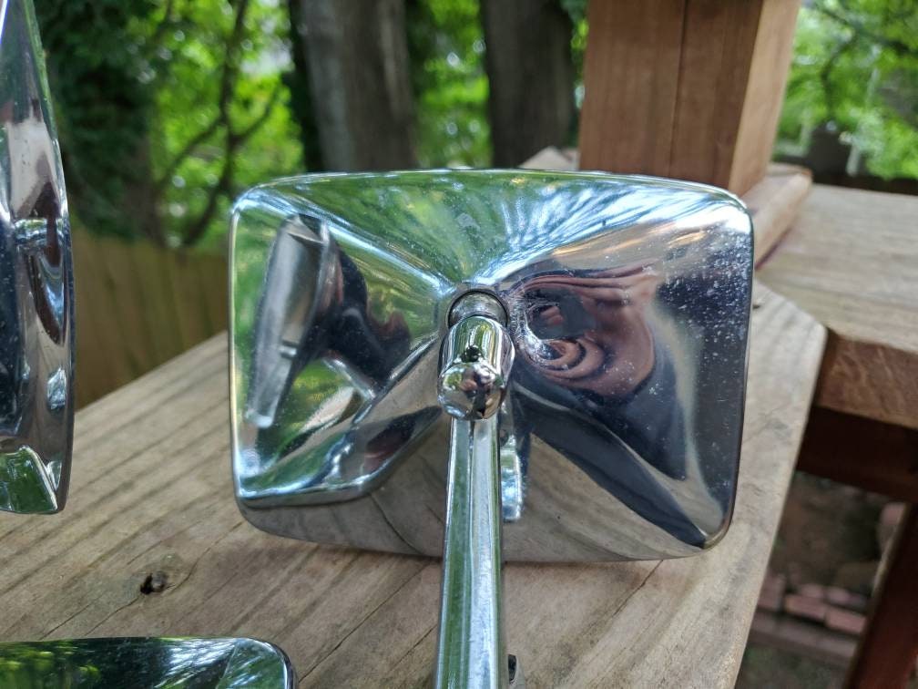 Vintage Chrome GM Chevy CBC Car Side Mirrors Rat Rod Side | Etsy