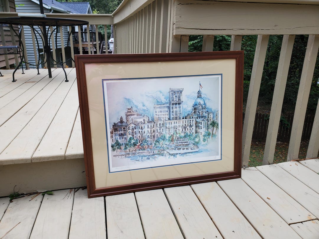 Vintage 1983 Sharon Saseen Dillon Art Print Savannah Georgia Signed ...