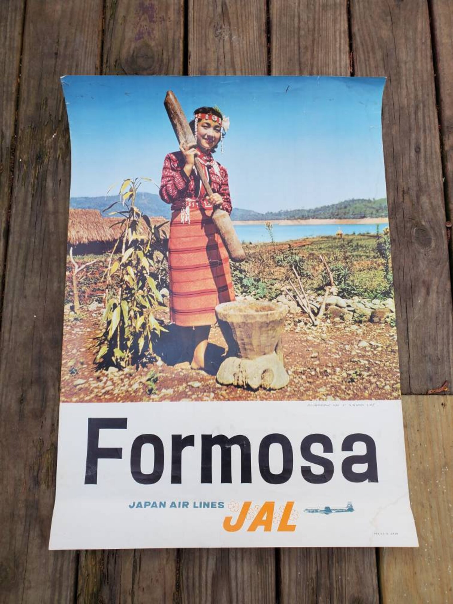 Vintage JAL Japan Airlines Poster Advertising Formosa Japan Airlines - Etsy
