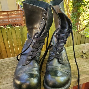 Vintage US Military Slipknot Leather Boots Military Boots - Etsy