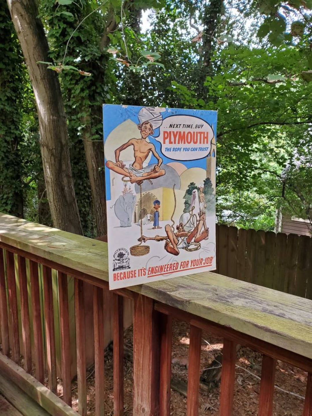 Rare Vintage Plymouth Rope Advertising Store Display Plymouth Cordage ...