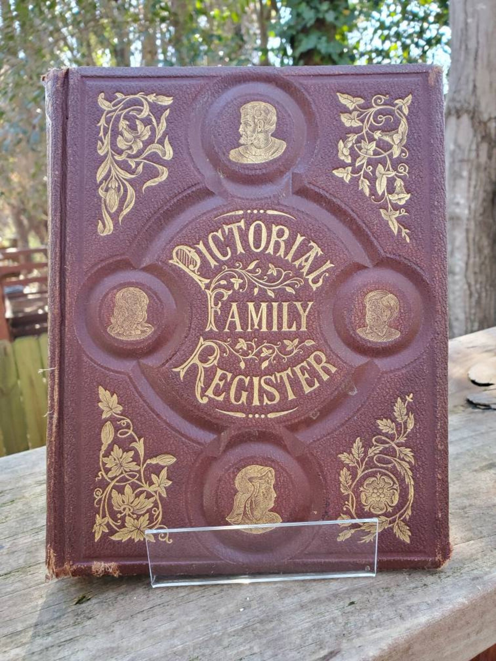 Antique 1871 A.H. Platt Pictorial Family Register Book - Etsy