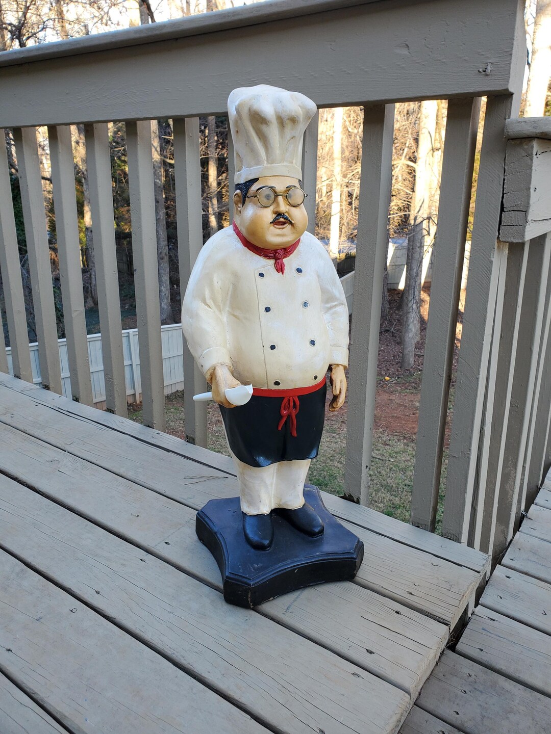 Vintage Italian Chef Statue Figure Fast Chef Statue - Etsy