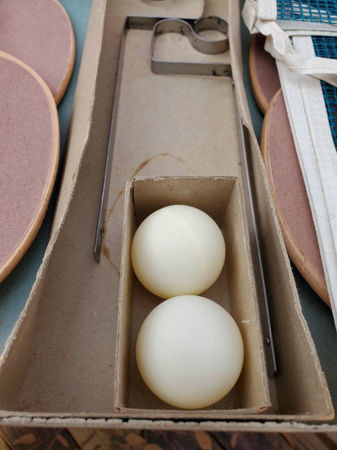 Vintage 1950s Coca Cola Table Tennis Ping Pong Set Etsy