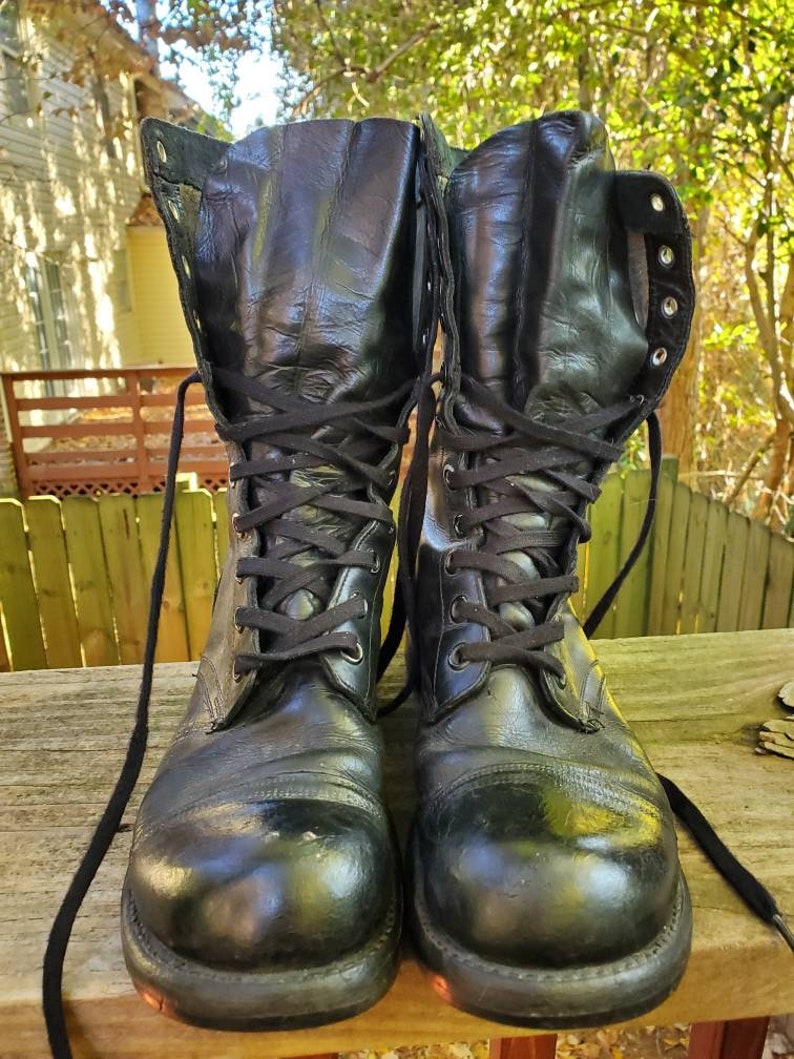 Vintage US Military Slipknot Leather Boots Military Boots - Etsy