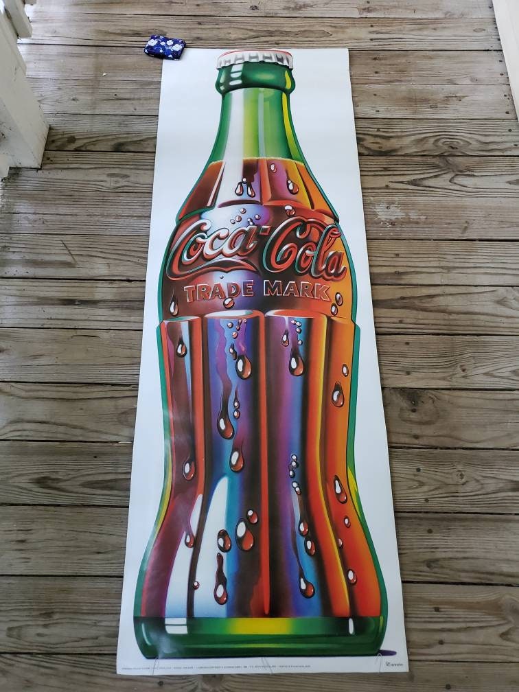 Vintage 1983 Verkerke Jan Hunt Coca-cola Bottle Poster - Etsy