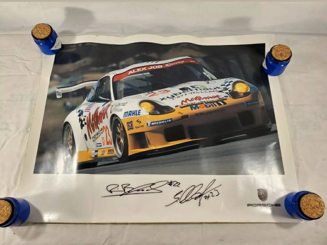 Vintage Porsche Decal Sticker Poster/ Photo Signed - Etsy