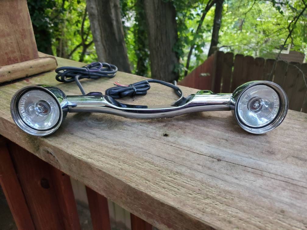 Vintage Chrome Motorcycle Bullet Light Bar SAE T07K-0012 - Etsy