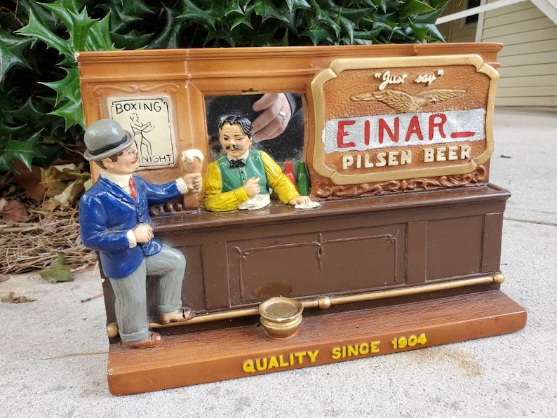 Vintage Yusay Pilsen Beer Chalkware Sign Display - Etsy