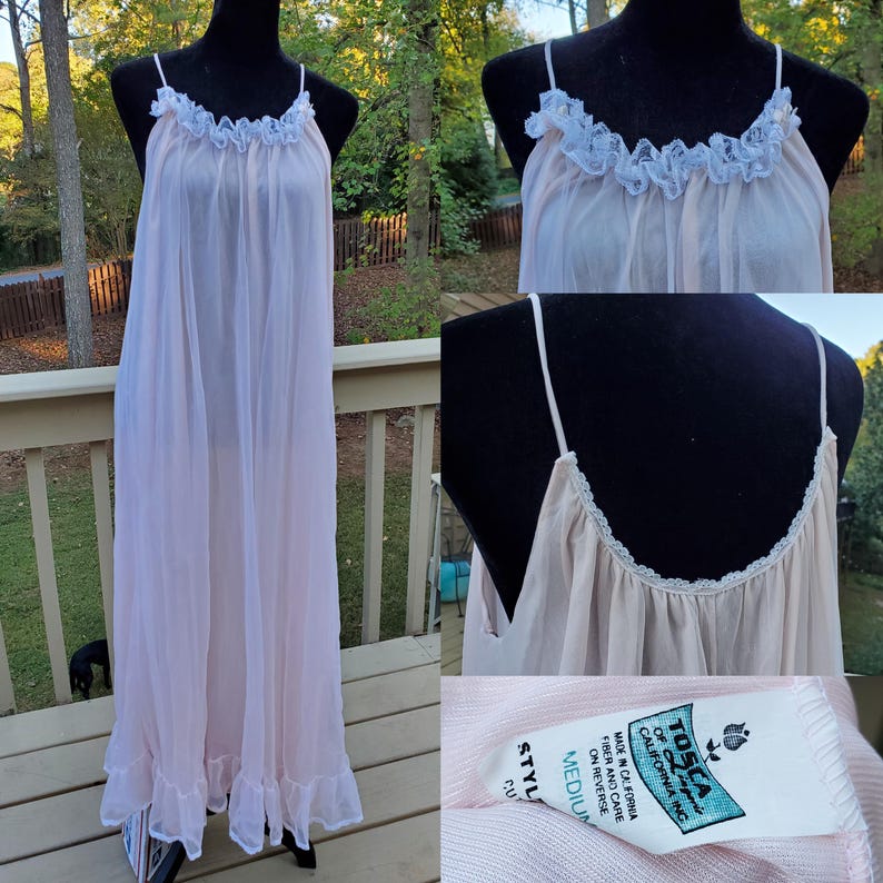 Vintage 1950s/1960s Tosca Lingerie Gown Peignoir Set Night Gown - Etsy