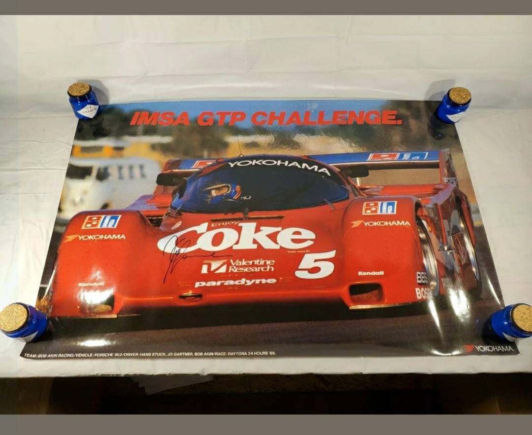 Vintage Coke Coca-cola IMSA GTP Challenge Porsche 962 Porsche Poster ...
