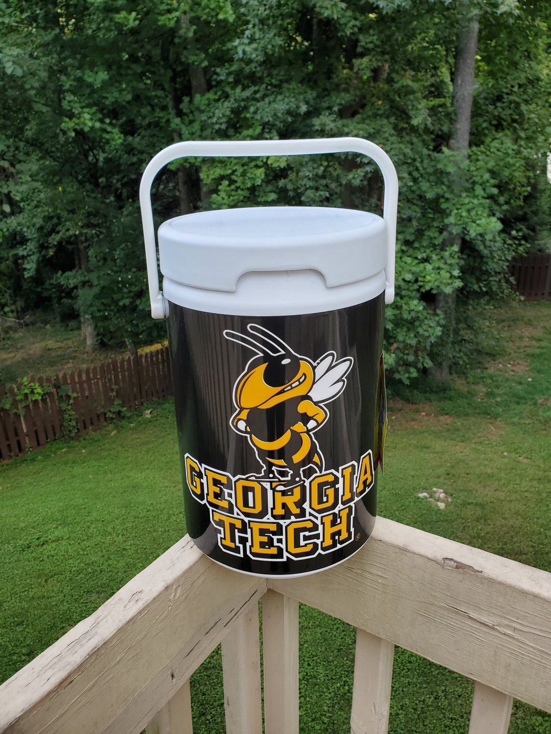 Vintage NOS Georgia Tech Drink Cooler Georgia Tech Yellow Jackets - Etsy