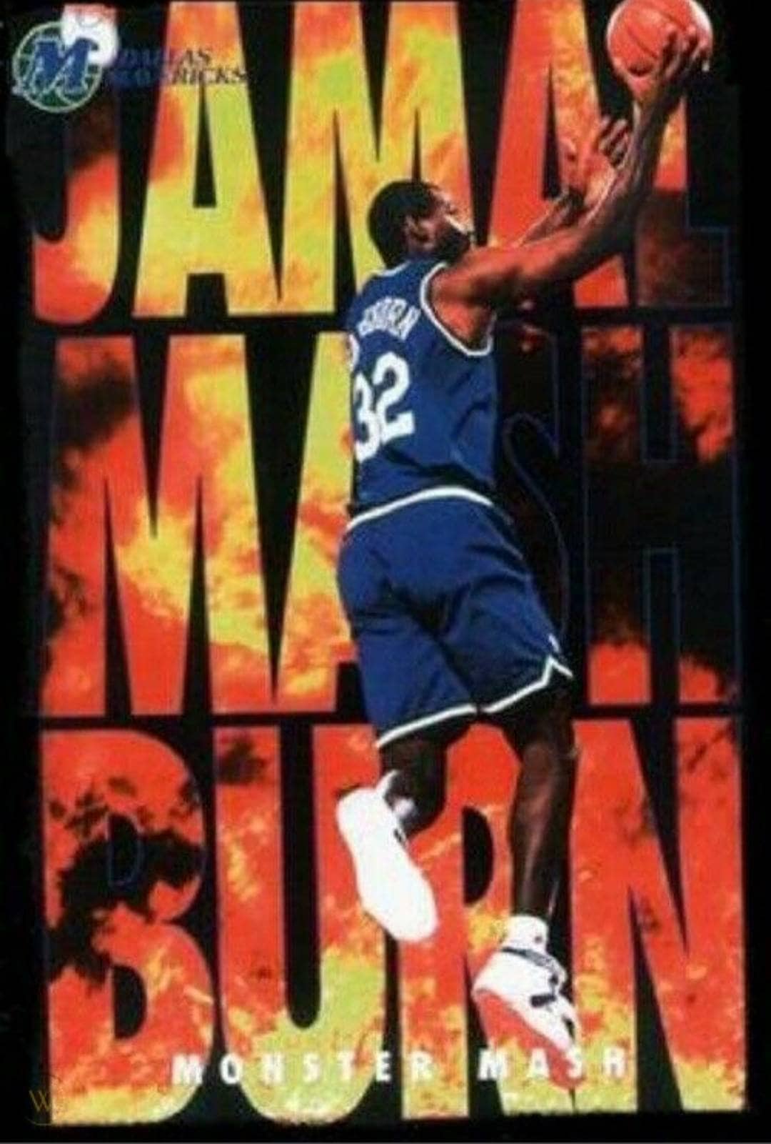 Vintage 1994 NBA Monster Mash Jamal Mashburn Poster - Etsy