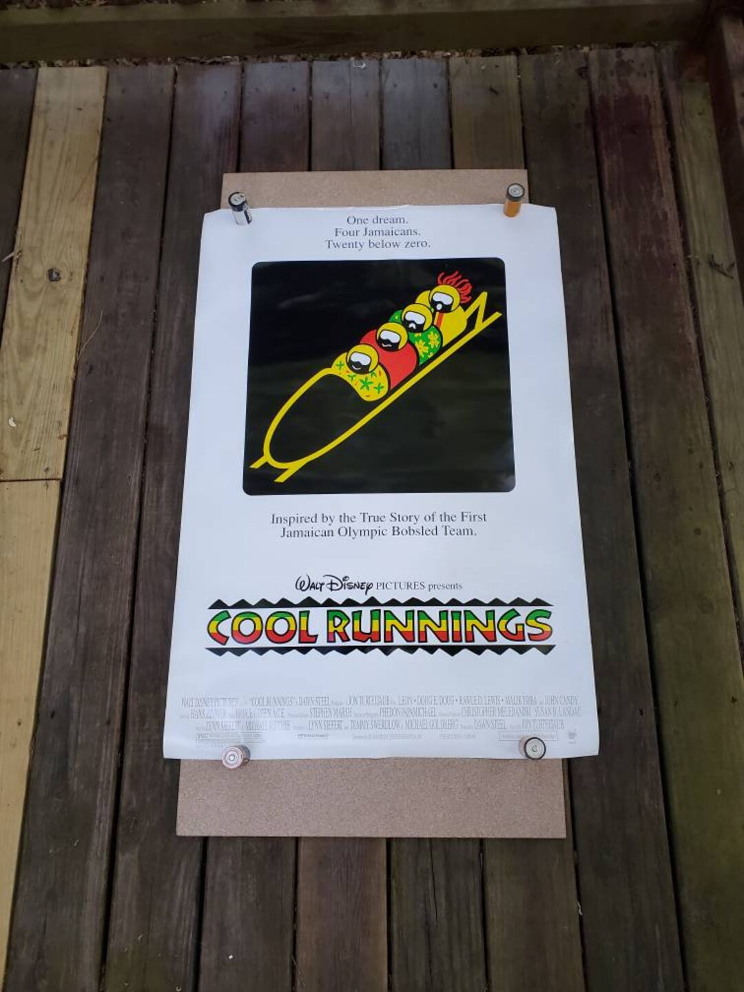 Vintage Disney's Cool Runnings Movie Poster Double Sided Movie Poster ...