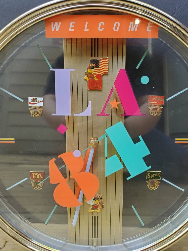 Vintage 1984 Los Angeles Olympic Clock | Etsy