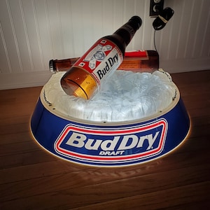 Vintage Anheuser-busch Bud Dry Beer Hanging Light Bud Dry Pool Light - Etsy
