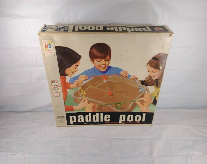 Vintage 1970 Milton Bradley Paddle Pool Tabletop Game Boardgame - Etsy