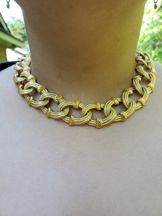Anne klein gold chain necklace store