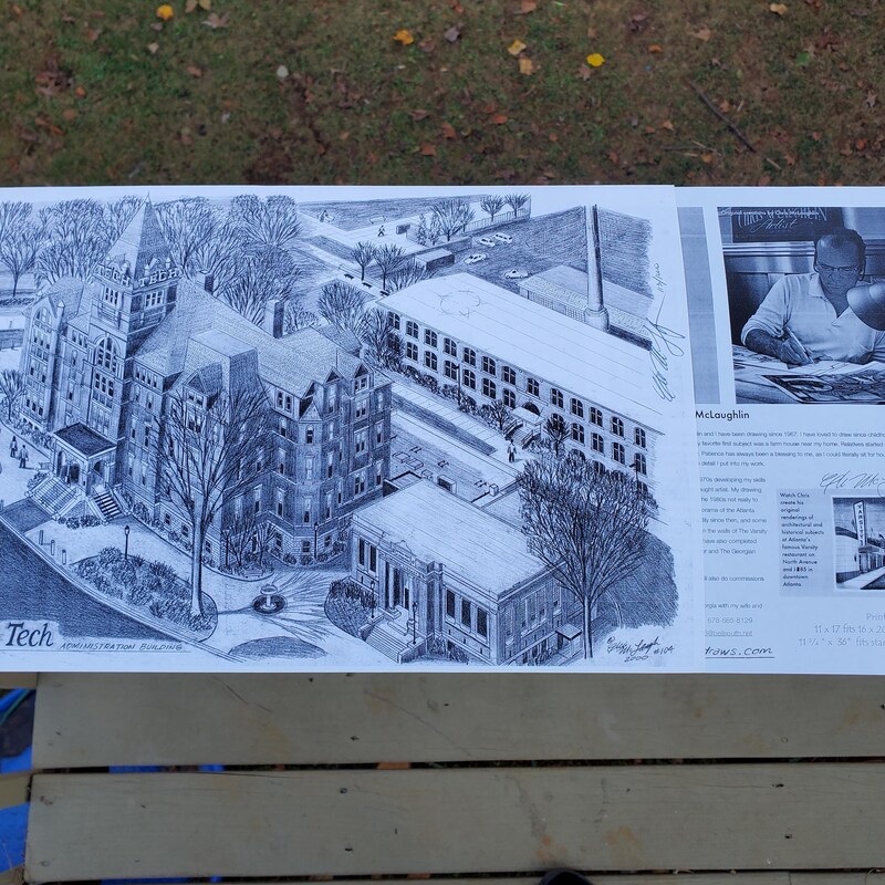 Georgia Tech Art - Etsy