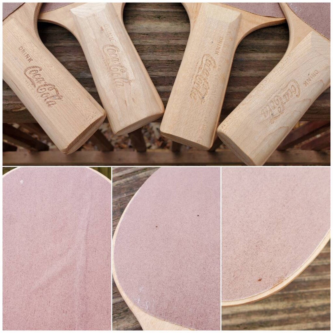 Vintage 1950s Coca Cola Table Tennis Ping Pong Set Etsy