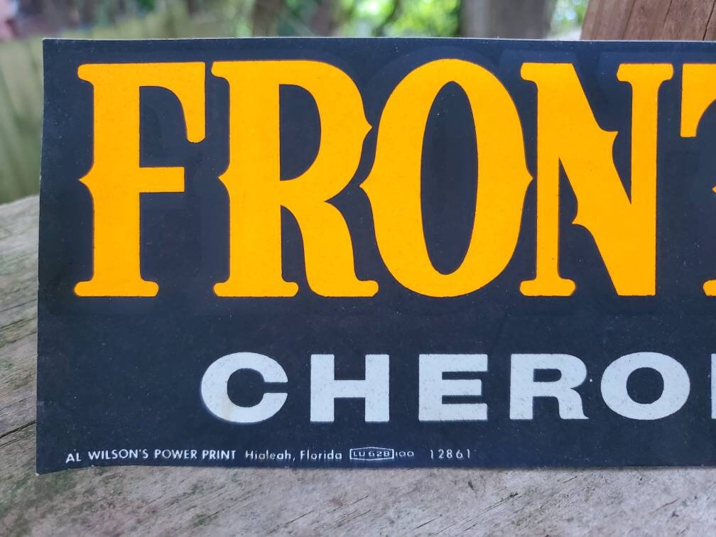 Vintage Frontierland US 19 Cherokee NC Bumper Sticker - Etsy
