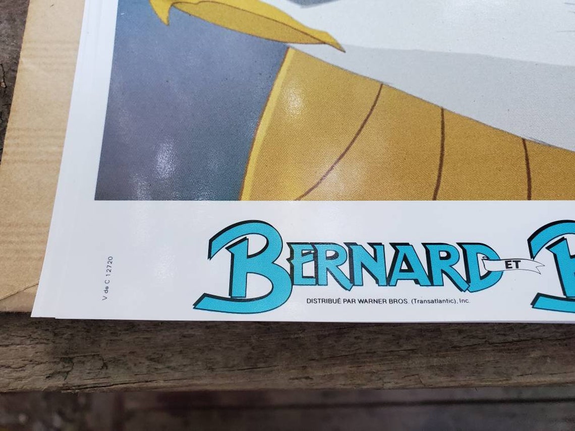 Vintage Bernard & Bianca the Rescuers Down Under Movie Lobby - Etsy