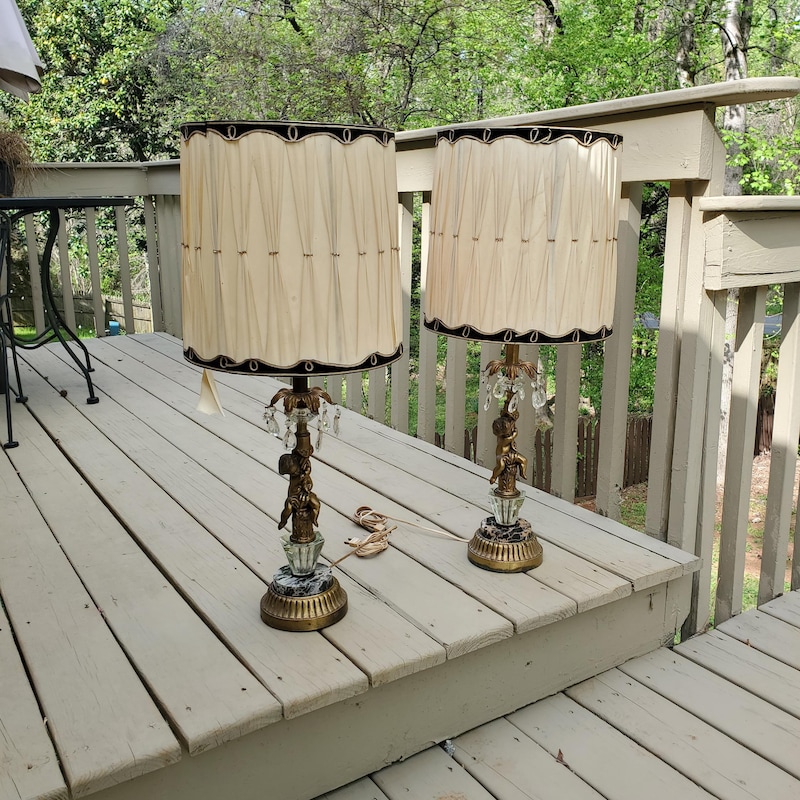 Cherub Mid Century Lamp - Etsy