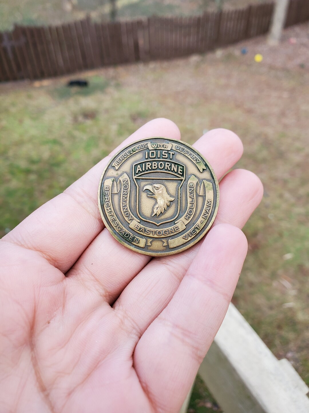 Vintage 101st Airborne Division Challenge Coin MG Brandenburg - Etsy