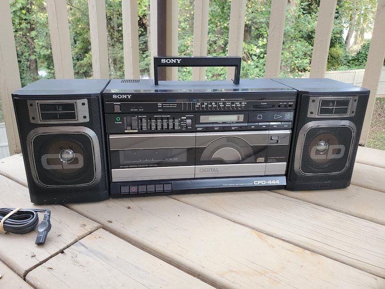 Vintage Sony CFD-444 Boombox Cassette and CD Player Stero Boom Box - Etsy