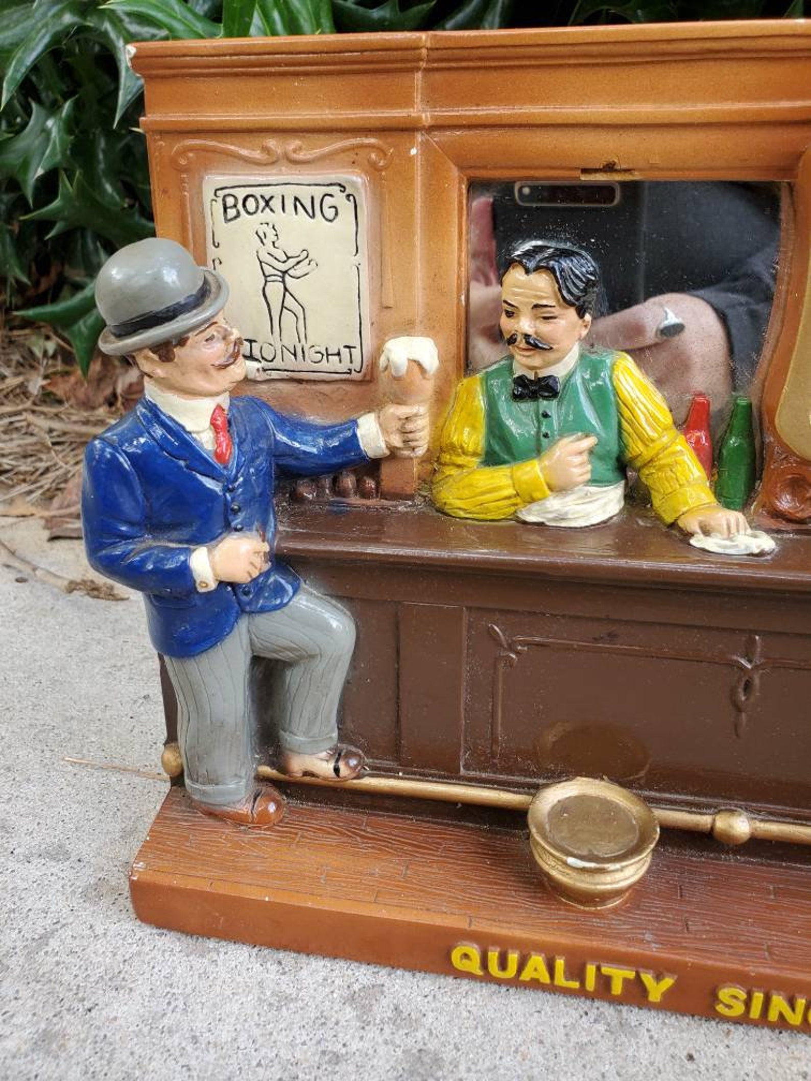 Vintage Yusay Pilsen Beer Chalkware Sign Display - Etsy