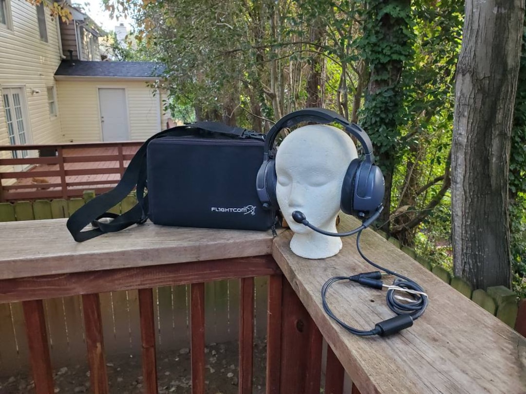 Original Flightcom Denali Aviation Headset Headphones - Etsy