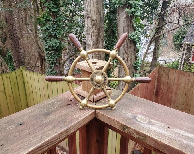 Vintage Brass John Hastie & Co Ship Wheel Greenock - Etsy