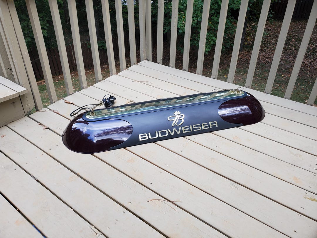 Vintage Anheuser-busch Budweiser Pool Table Light Budweiser Light - Etsy