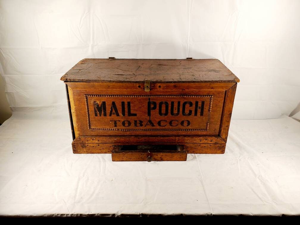 Rare Vintage Mail Pouch Tobacco Crate Box With Drawer | Etsy