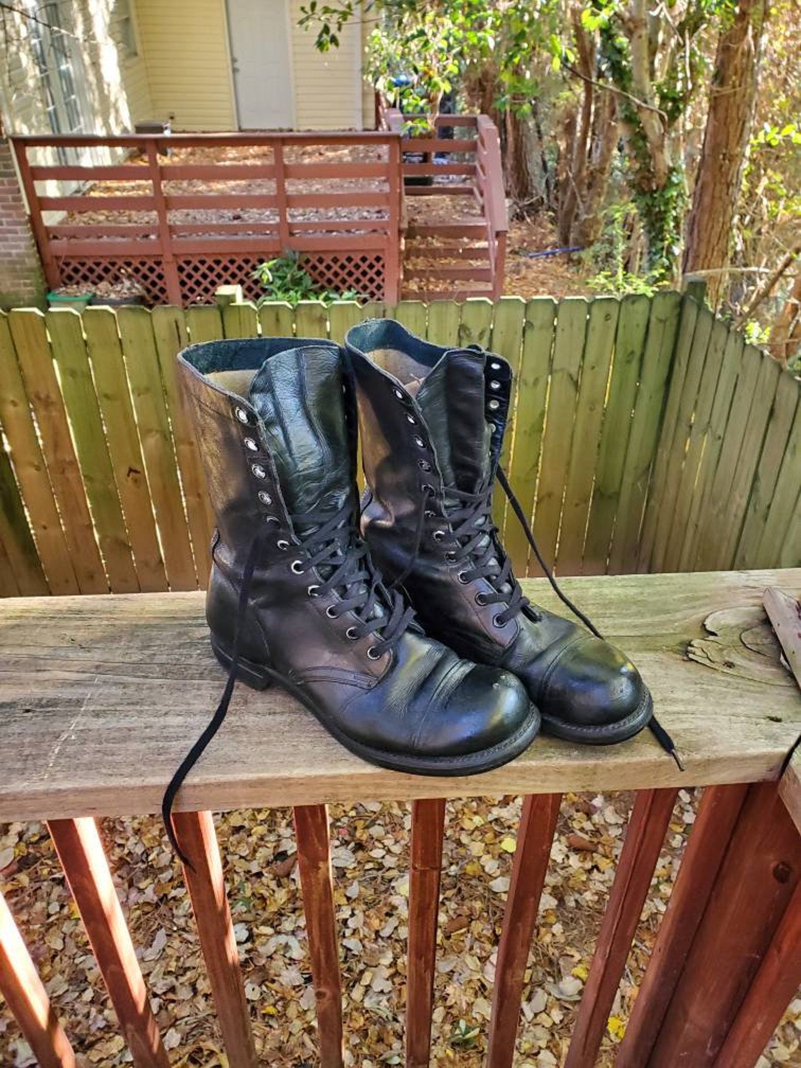 Vintage US Military Slipknot Leather Boots Military Boots - Etsy