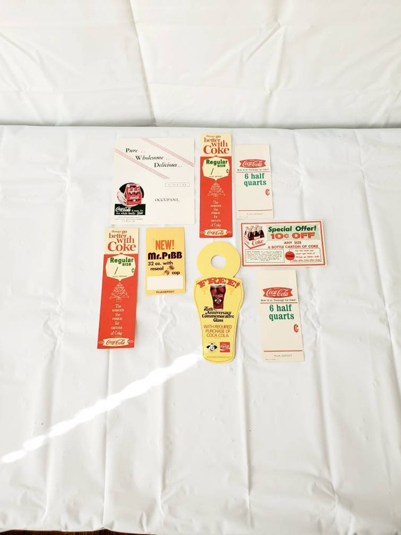 Vintage Coke Coca-cola Advertising Coupon Lot | Etsy