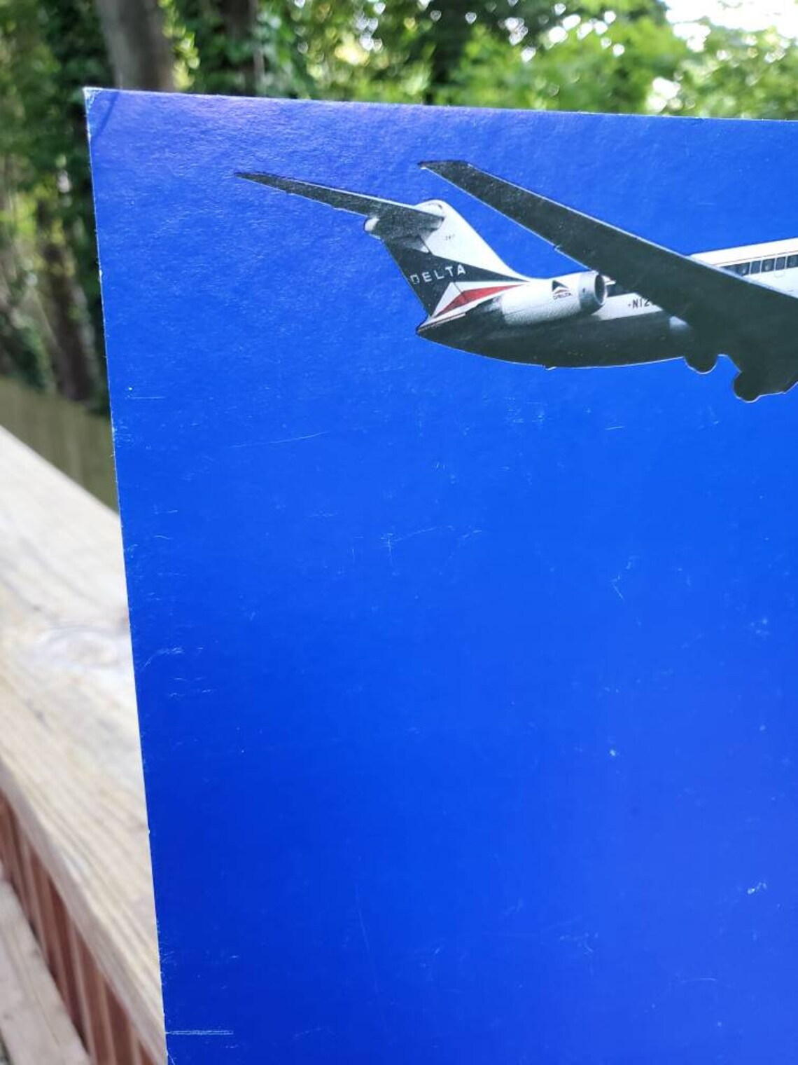 Vintage Delta Airlines Ticket Counter Cardboard Display Sign | Etsy