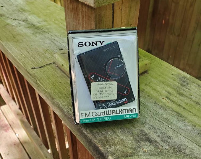 Vintage Sony FM Card Walkman Radio SRF-201 NOS - Etsy