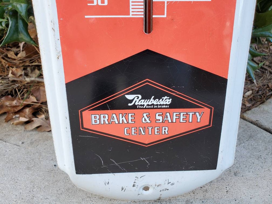 Vintage Raybestos Brake & Safety Center Thermometer Sign - Etsy Ireland
