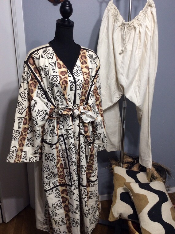 African Clothing/ Three Piece African Set/Duster,Pant… - Gem