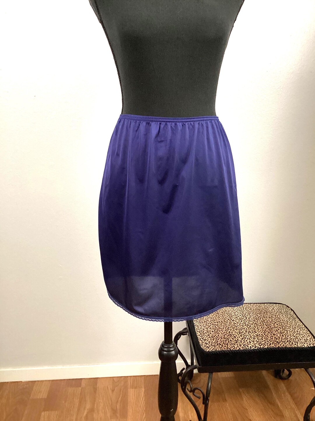 Vintage Vanity Fair Blue Half Slip - Etsy