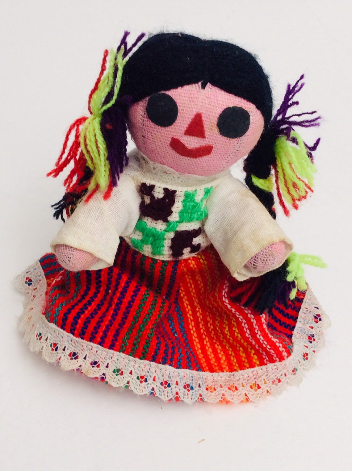 Vintage Mexican Maria Doll/ Mini Maria Doll/ Cloth Doll | Etsy