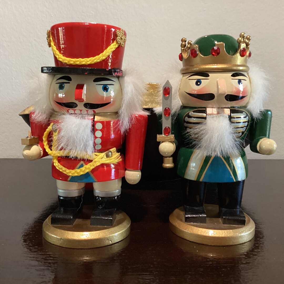 7 Wood Nutcrackers/ Set of 2 - Etsy