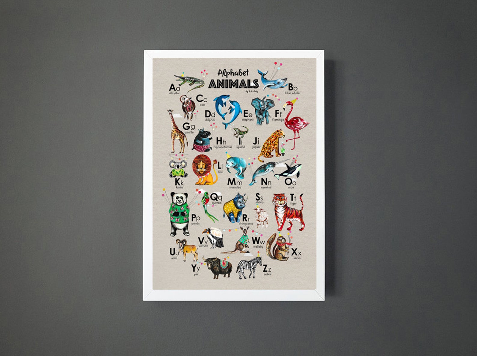ABC Animals, Animal Alphabet, Now in DIGITAL Version - Etsy
